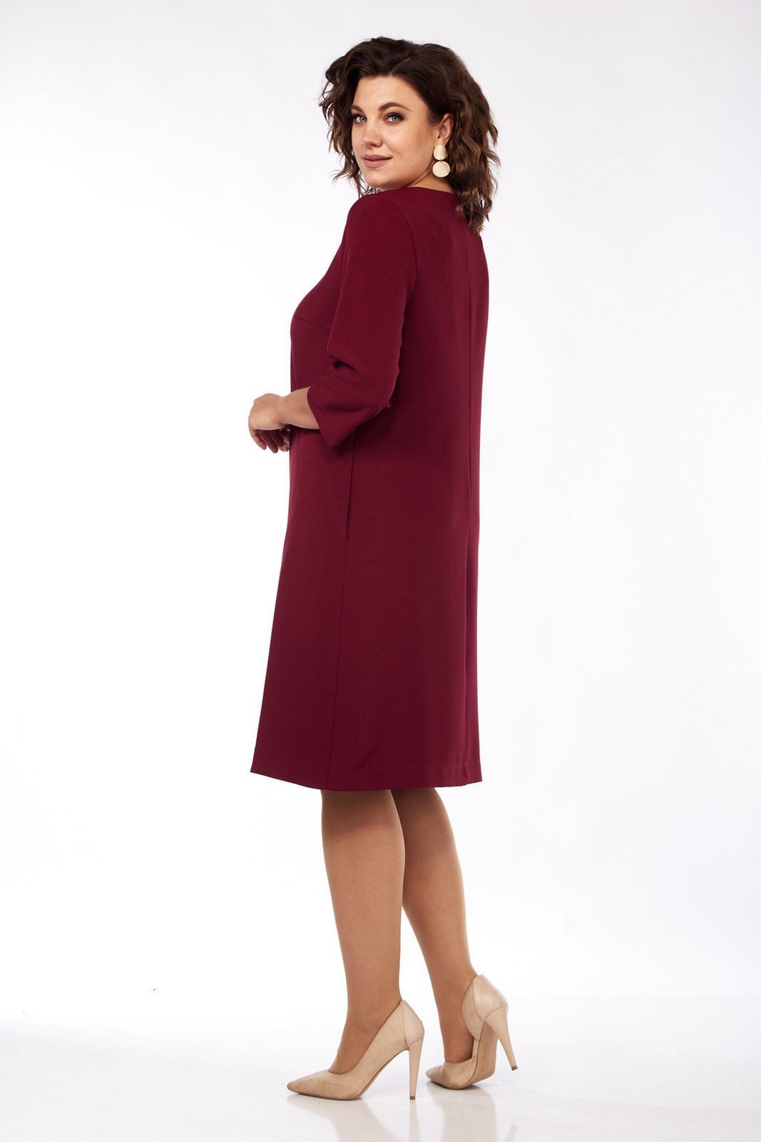 Платье 1097 винный VI ORO купить в интернет магазине Велесмода